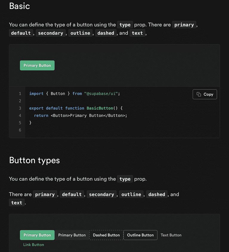 Supabase Ui React And Tailwind Css Ui Component Library