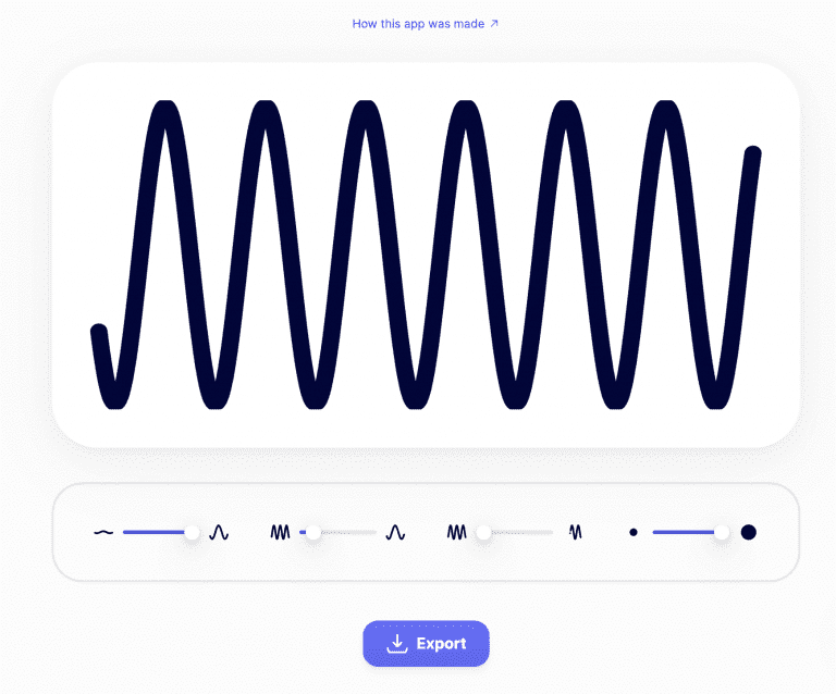Sine wave SVG generator - made in Figma, then code by Hugo